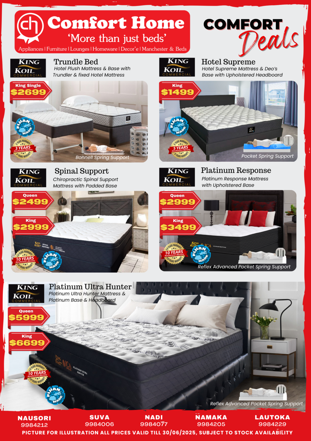 Comfort Special Offer – King Koil Bedding – Comfort Home Distribution ...