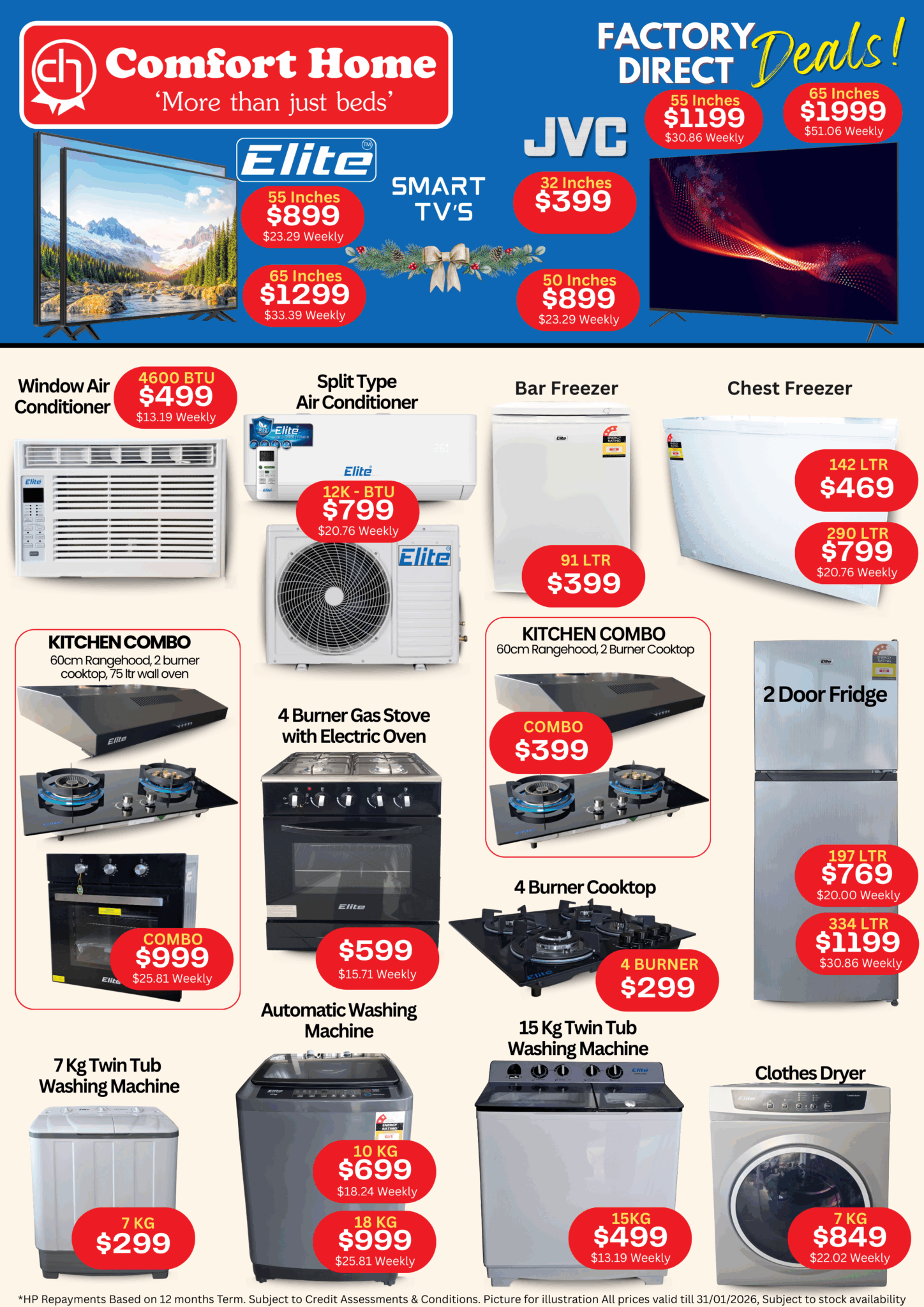 Comfort Special Offer – Elite Appliances – Comfort Home Distribution ...